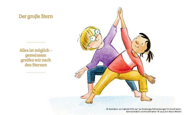 Gewinnspiel: Bildkartensets mit Kinderyoga-Partnerübungen